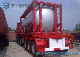 China 51.5 cbm 40 Feet 16MnDR LPG Tank Container Transport Semi Trailer for sale