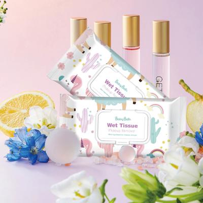 Cina Acqua micellare facciale di Rose Makeup Remover Wipes With dell'acqua di pulizia in vendita