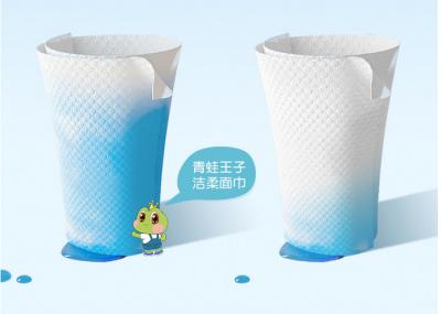 Cina 100 PCS Customized Organic Cotton Disposable Dry Wipe Soft Cotton Dry Wet Wipe in vendita
