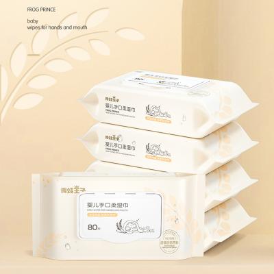 China Strofinate bagnate 99% di prezzo franco fabbrica dell'acqua di vendita diretta del bambino organico dell'etichetta privata per pelle sensibile for sale