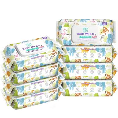 Cina China Organic Baby Wet Wipes Spunlace Material Disposable Cleaning in vendita