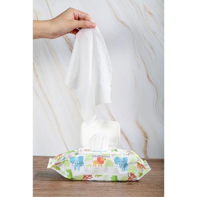 Cina China Organic Baby Wet Wipes Spunlace Material Disposable Cleaning in vendita