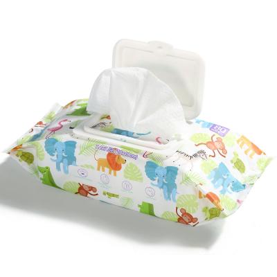 Cina China Organic Baby Wet Wipes Spunlace Material Disposable Cleaning in vendita