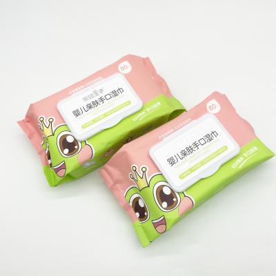Cina Pure Water Cleaning Disposable Baby Tissue Wet Wipes Alcohol Free Fragrance Free in vendita