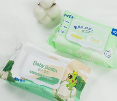 Cina L'acqua su ordinazione del campione libero della salviettina per neonati pulisce le strofinate bagnate del bambino organico in vendita