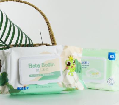 Cina L'acqua su ordinazione del campione libero della salviettina per neonati pulisce le strofinate bagnate del bambino organico in vendita