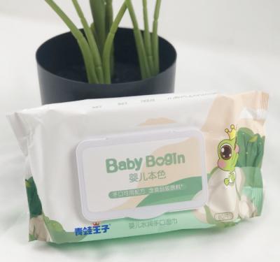 Cina L'acqua su ordinazione del campione libero della salviettina per neonati pulisce le strofinate bagnate del bambino organico in vendita