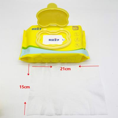 Cina Strofinate bagnate libere del tessuto del tessuto della pianta di Flushable di fragranza biodegradabile bagnata delle salviettine per neonati in vendita
