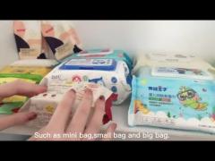 Bambù organico delle strofinate bagnate del tessuto del bambino di pulizia personale su misura di cura per pulizia del bambino