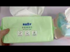 Rimozione OEM Wipe Free Oil Organic Make Up Rimozione di salviettine in tessuto di cotone asciutto per il viso con etichetta privata