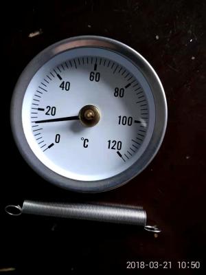 Cina Class2.5 collegamento posteriore del termometro 63mm della Bi del metallo di temperatura del sensore bimetallico del calibro in vendita