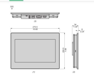 China Schneider HMIET5500 Human Machine Interface HMI 24V DC Operating Voltage for sale