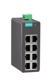 China Industrial Ethernet Switch MOXA EDS-208A-S-SC  unmanaged industrial Ethernet switch, 6 x 10/100Base-TX RJ45 + 1 x single-mode fiber SC port, redundant 24V DC, IP30, DIN rail. for sale