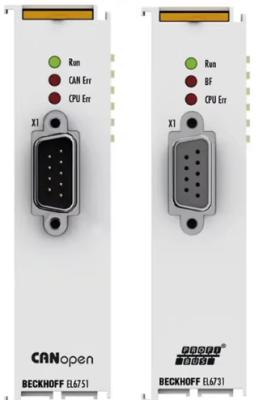 China Beckhoff EL6751 Digital Input Module with CANopen Communication Interface 500V Electrical Isolation and Up to 127 CANopen Slaves for sale