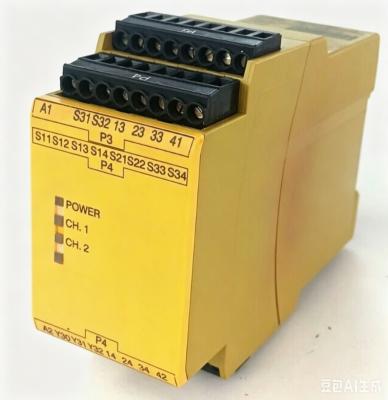 China PILZ PNOZ X3P 777310 Safety Relay with 24VDC 24VAC Inputs 3N/O 1N/C 1SO Outputs and Plug-in Screw Terminals for sale