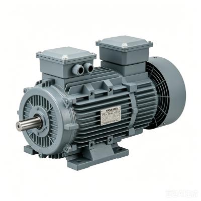 China YASKAWA YVP2-180M-4 an 18.5 kW variable frequency speed-control motor, frame 180M, 4-pole, with forced-air cooling, designed for continuous VFD operation over a wide speed range. for sale