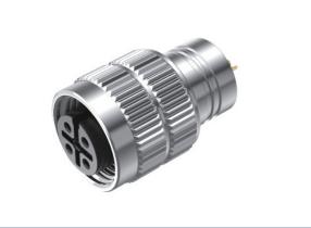China M12-A04-RP Female Right Angle Field Wireable M12 Circular Connectors 4 Pin Plug for sale