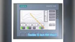 15 Inch HMI Support Arm Mount Display Solution