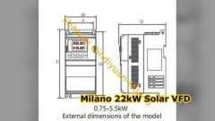 Milano KV90 22kW Solar VFD 380V Three Phase Drive