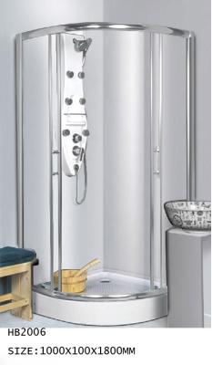 Pièce de douche en aluminium de cadre, salle de bains, clôture de douche, porte HB2006 1000X1000X1800 de douche