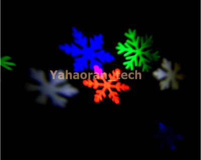 China Christmas Projector Lamp Moving White Snowflake LED Landscape Projection Lights for sale