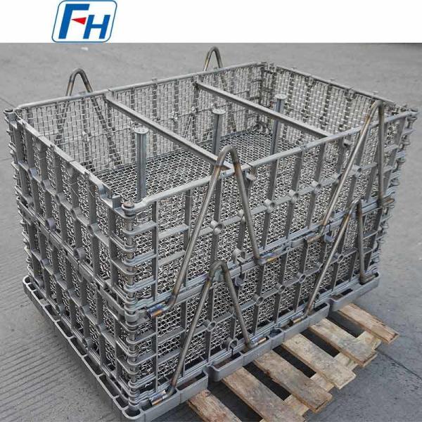 Quality Heat Treatment Furnace Baskets For Aviation Precision Parts HR4Nb Alloy Adaptable for sale
