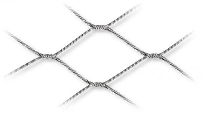 Bridge Railings And Balustrade Stainless Steel Ferrule Rope Mesh 60x60mm 2