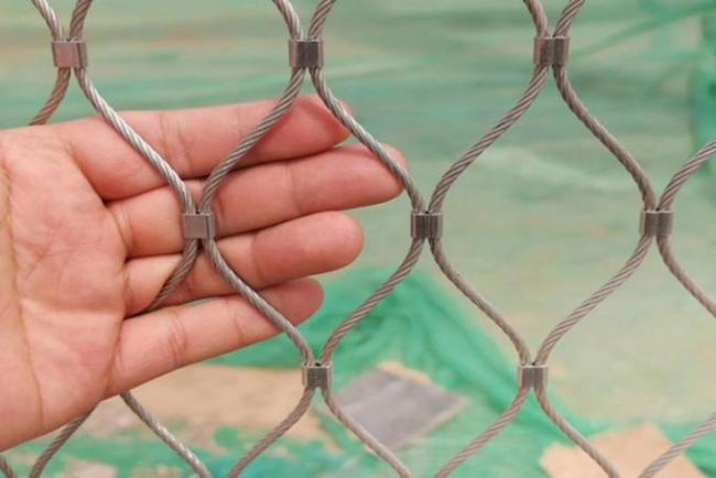 Bridge Railings And Balustrade Stainless Steel Ferrule Rope Mesh 60x60mm 1