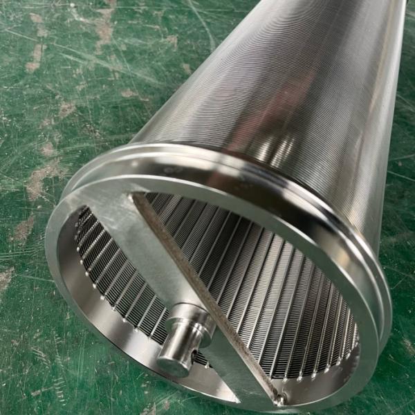 Quality Flat Filter Stainless Steel Wedge Wire Mesh For Vibrating Sieve Rectangle Hole for sale