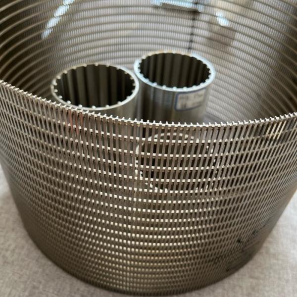 Quality Flat Filter Stainless Steel Wedge Wire Mesh For Vibrating Sieve Rectangle Hole for sale