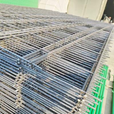 China PVC Coated 3D Curved Welded Wire Mesh Fence For Farm With Peach Square Round Post for sale