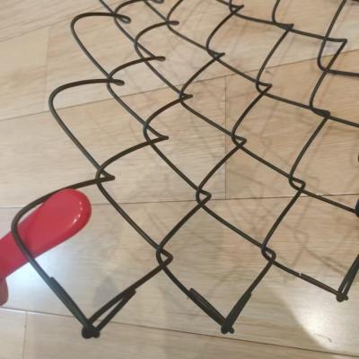 Tecido de malha de elos de corrente de diamante ciclone revestido a PVC 5m - 50m para cerca
