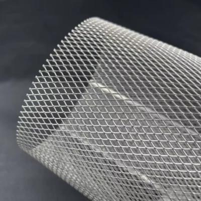 China Stretched Expanded Diamond Mesh Metal Lath Galvanized Steel Diamond Shape  0.5-3.2m Width for sale