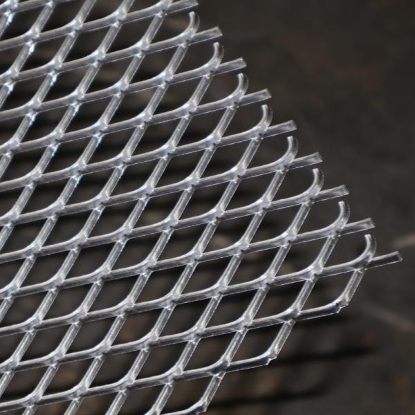 Quality Stretched Expanded Diamond Mesh Metal Lath Galvanized Steel Diamond Shape  0.5-3.2m Width for sale