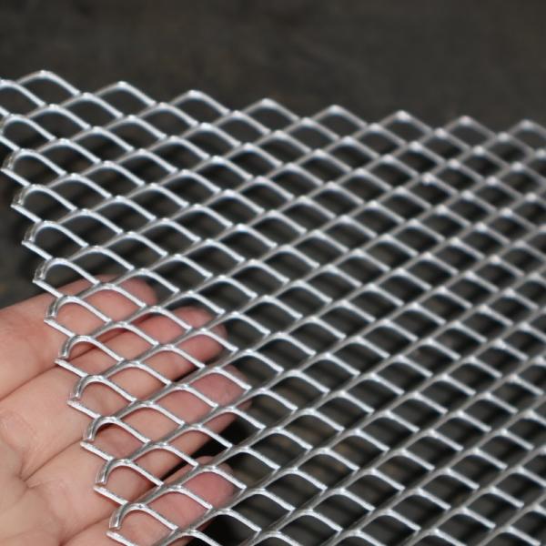 Quality Aluminum Expanded Stretched Metal Mesh Diamond Shape Anodized Powder Coating for sale