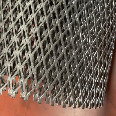 China 10×20 Carbon Steel Flattened Expanded Metal Sheet For Building Outer Wall for sale