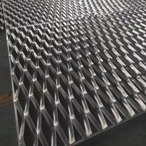 Quality Anodized Expanded Aluminium Mesh Sheets 4 Feet*8 Feet For Facade Cladding for sale