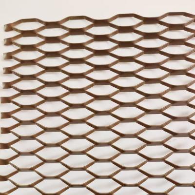 China 3mm-5mm Thick Powder Coated Expanded Aluminum Wire Mesh For Decorative Buildings for sale