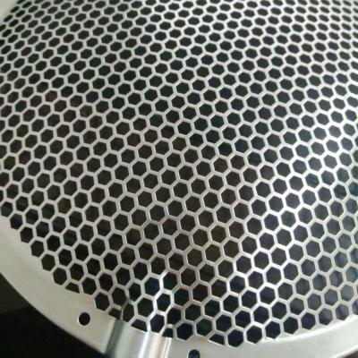 China Round Hexagonal Perforated Metal Mesh Sheet For Construction Decoration for sale