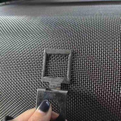 China Beveiliging Tuff Screen Mesh Zwart roestvrij staal draadnet AISI 316/304 Voor venster Te koop
