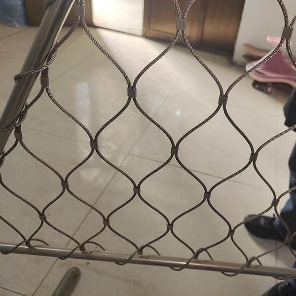 Quality Durable 316 Stainless Steel Wire Rope Mesh Decoration With Polished Glvanized PVC for sale