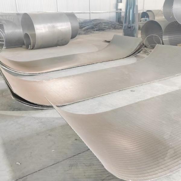 Quality Durable Screen Sieve Plate SS Wedge Wire Filter Screen Max 6m Slotted Hole for sale