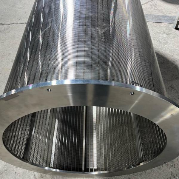 Quality Wastewater Sieves Welded Wedge Wire Screen 304 316 316L Stainless Steel Material for sale