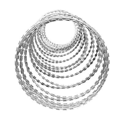 Cina CBT-65 Galvanizzato a caldo Concertina Razor Blade Wire per recinzione di sicurezza in vendita
