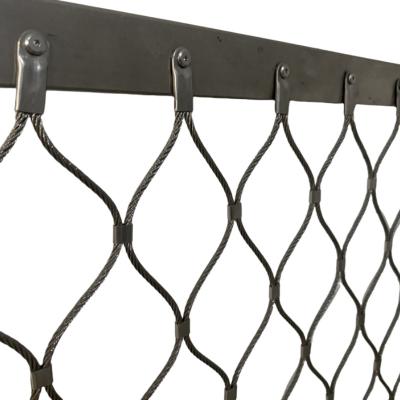 China 316L Stainless Steel Rope Mesh Netting Bird Netting Wire Mesh Flexible 7*7 Or 7*19 Wire Structure for sale