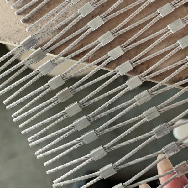 Quality 316L Stainless Steel Rope Mesh Netting Bird Netting Wire Mesh Flexible 7*7 Or 7 for sale