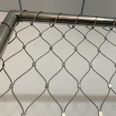 China 316L Stainless Steel Rope Mesh Netting Bird Netting Wire Mesh Flexible 7*7 Or 7*19 Wire Structure for sale