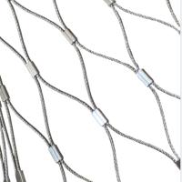 Quality Ferrule Flexible Stainless Steel Animal Wire Rope Mesh For Anti Falling for sale
