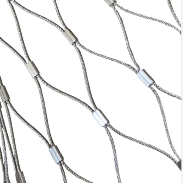 Quality Ferrule Flexible Stainless Steel Animal Wire Rope Mesh For Anti Falling for sale