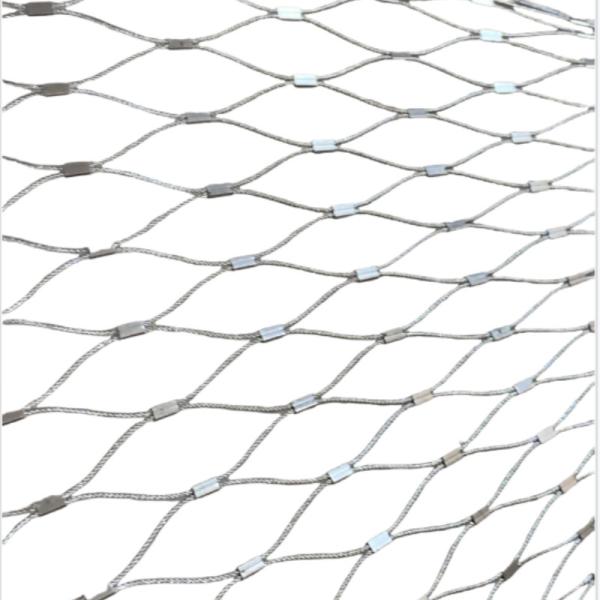 Quality Diamond Hole  Stainless Steel Cable Netting SS 316 For Aviary Mesh Bird Net Zoo Mesh for sale